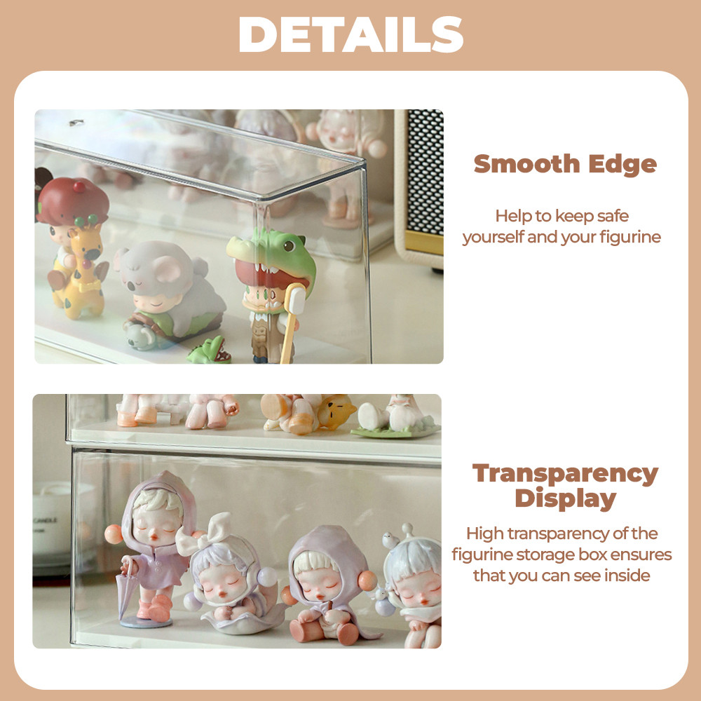 [2 Sizes] Borong365 Stackable Blind Box Display Box Figurine ...