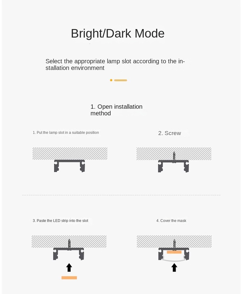 Led Line Lights Headless Lamp Linear Lamp Embedded Strip Lamp Slot ...