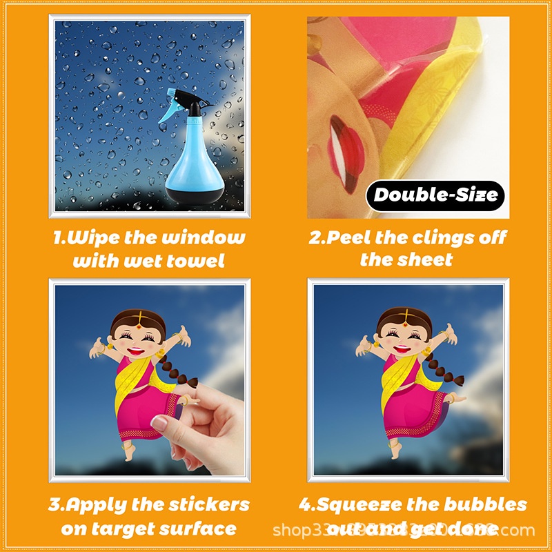 2025 Happy Diwali Deepavali Decor Festival Window Glass Decoration ...