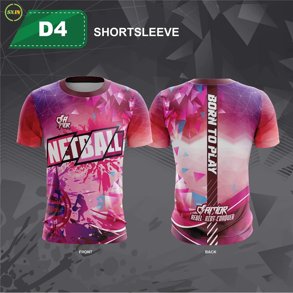 【NEW 2024】Higher quality Jersey Baju t shirt lelaki Pink styles Netball ...