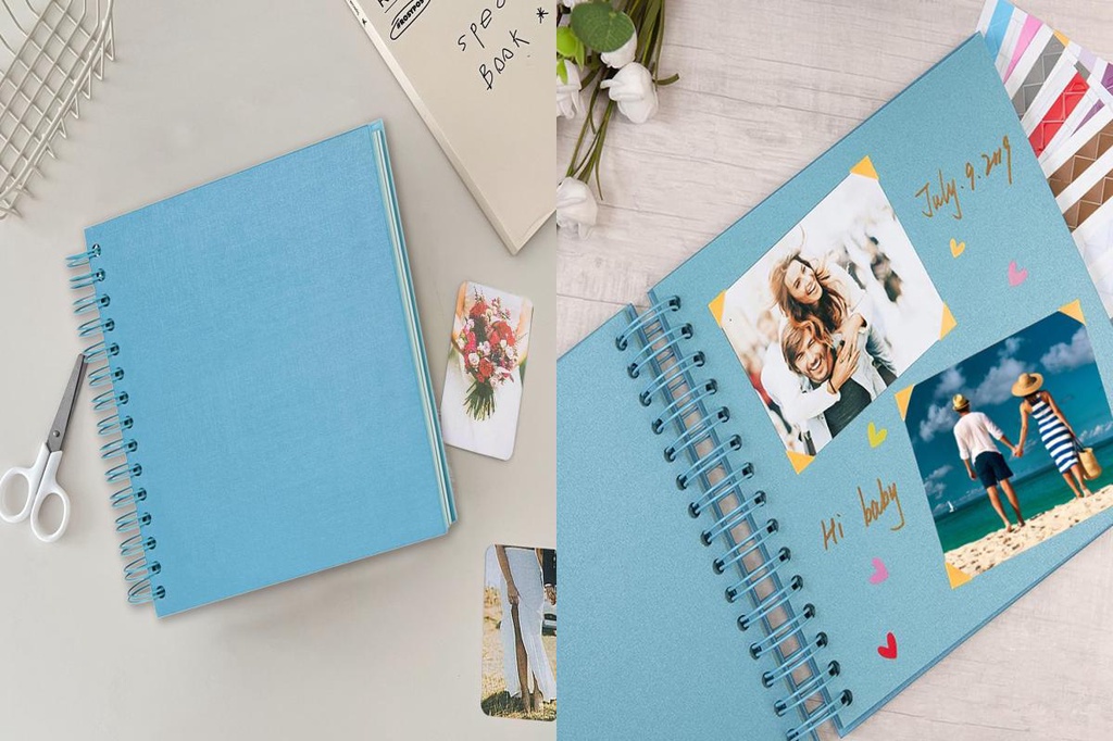 Diy Scrapbook Artistic Memory Book Vintage Kraft Paper Scrapbook Album ...