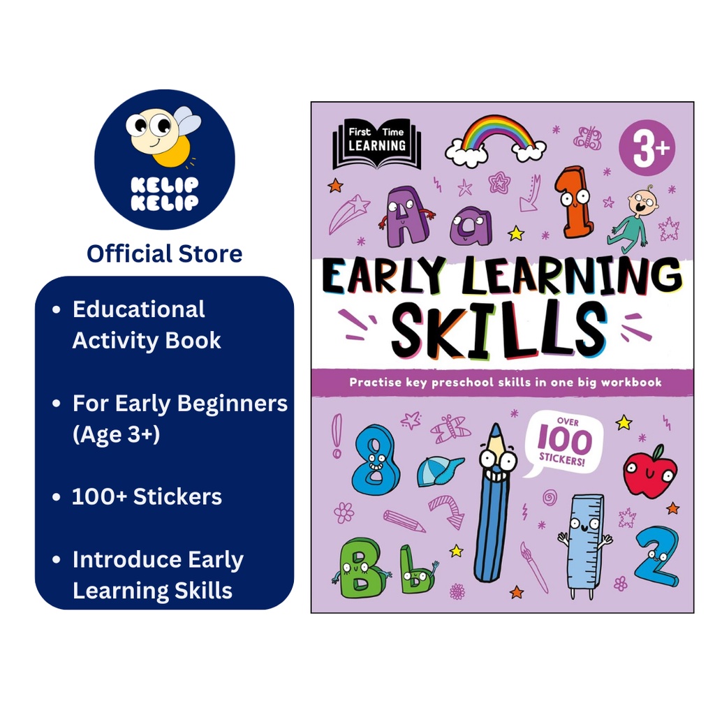 Early Learning Skills Educational Workbook for Preschool Kids (Age 3 ...