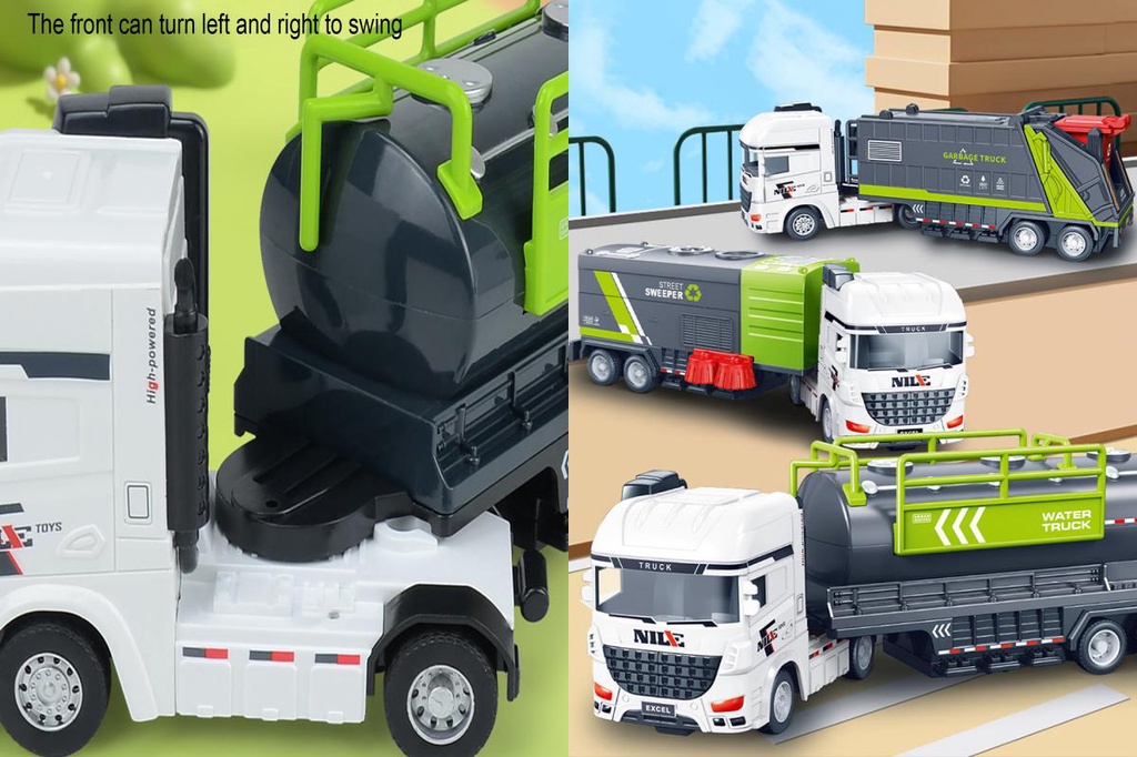 BF Interactive Sanitation Truck Toy Sanitation Truck Toy Realistic ...