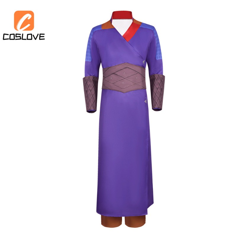 Anime Game Baldur's Gate 3 Gale Cosplay Full Set Costume Purple Color ...