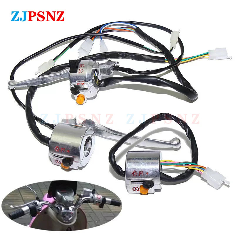 22MM Motorcycle Scooter E-bike Right Left Handlebar Switch For Retro ...
