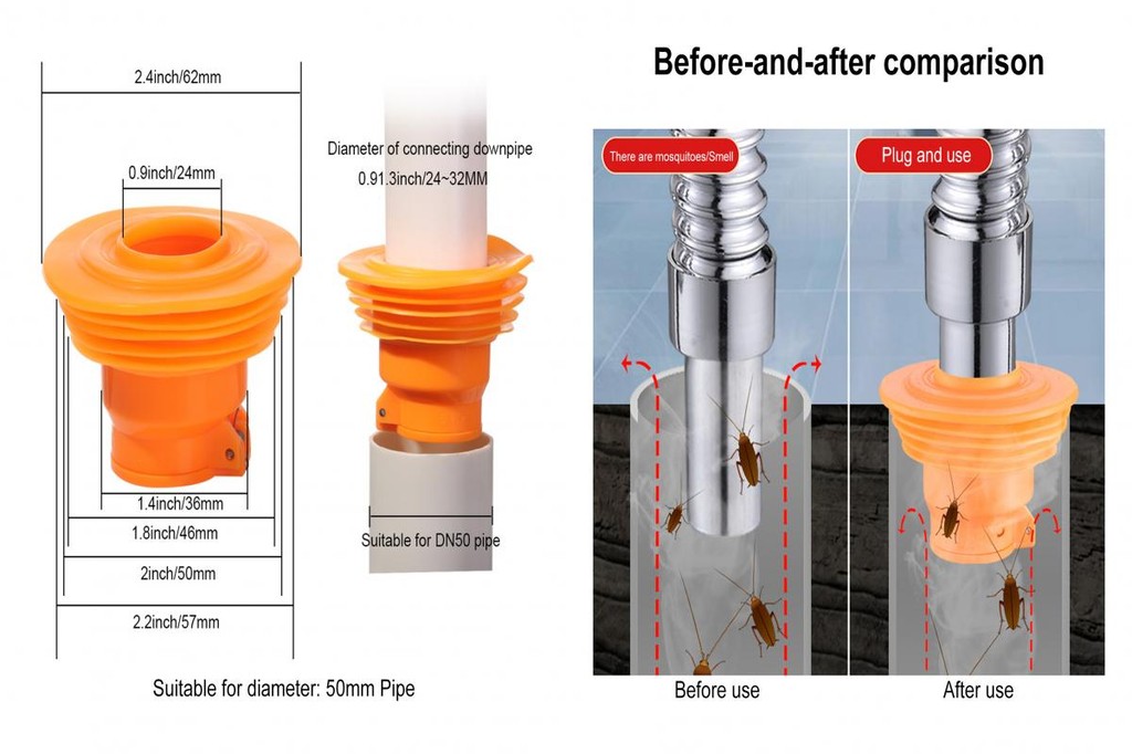 Household Drainage Needs Flexible Drain Pipe Easy Install Waterproof ...