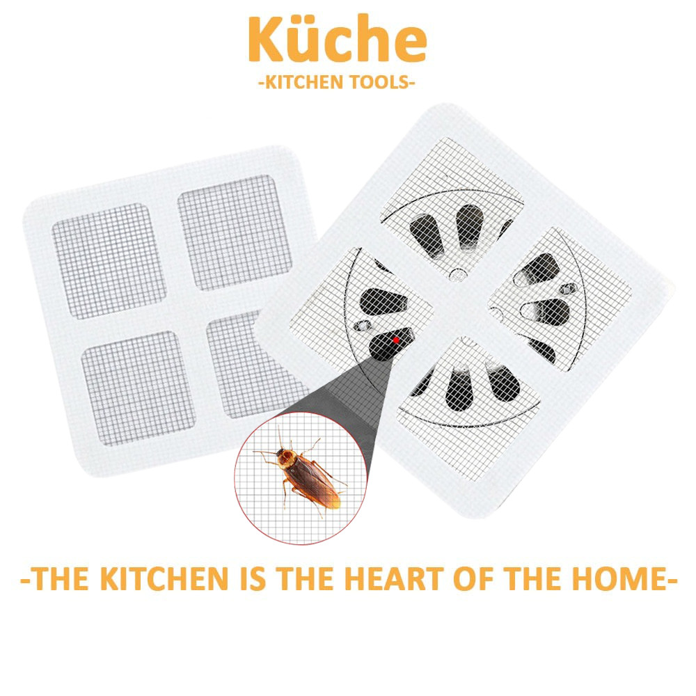 KUCHE Disposable Bathroom Floor Drain Filter Self-Adhesive Anti ...