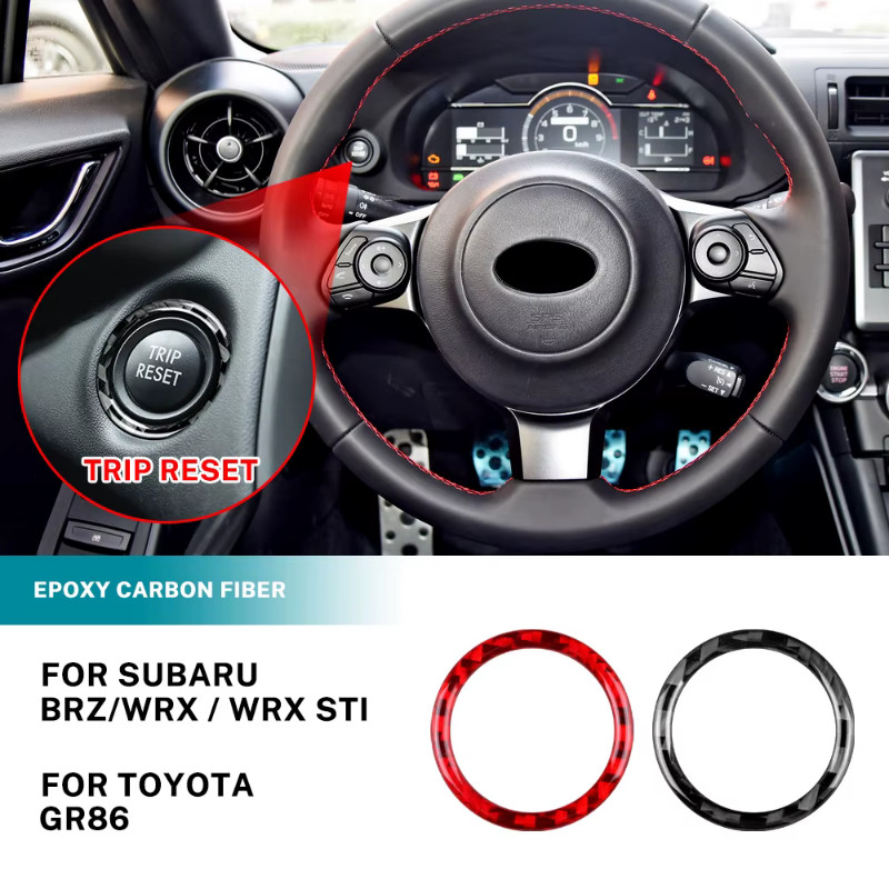 Real Soft Carbon Fiber Sticker For Subaru BRZ GR86 2021 2022 2023 2024 ...