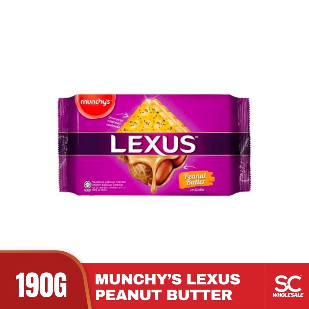Munchy's Lexus Peanut Butter Sandwich Cracker 190g | Shopee Malaysia