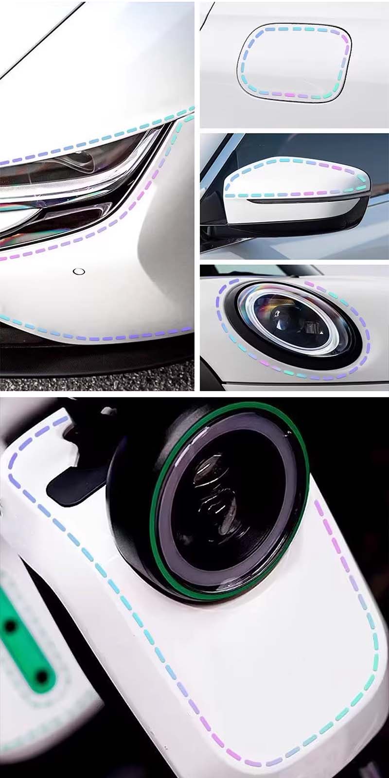 Multicolor Night Warning Safety Strip / 10Pcs Super Light Car ...