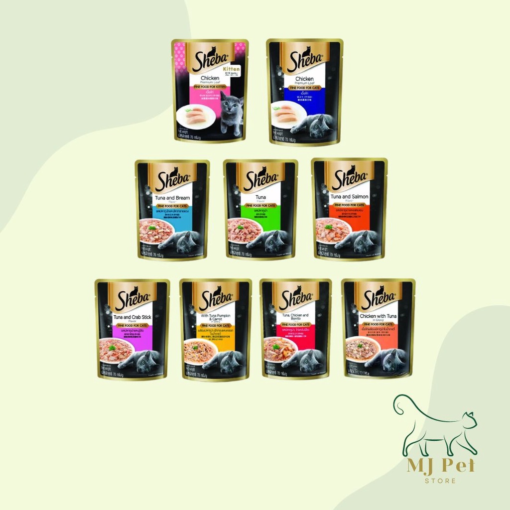 Sheba Pouch Cat Wet Food 70grams | Shopee Malaysia