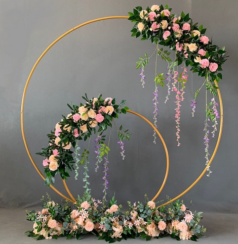 Wedding Arch Backdrop Ring Pelamin Photobooth Wedding Pintu Gerbang ...