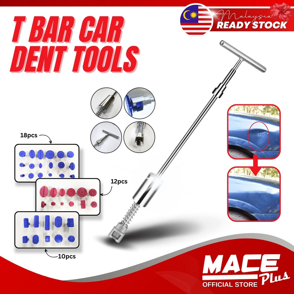 Portable T Bar Car Dent Tools Repair Puller Kit Tools Baiki Kemek ...