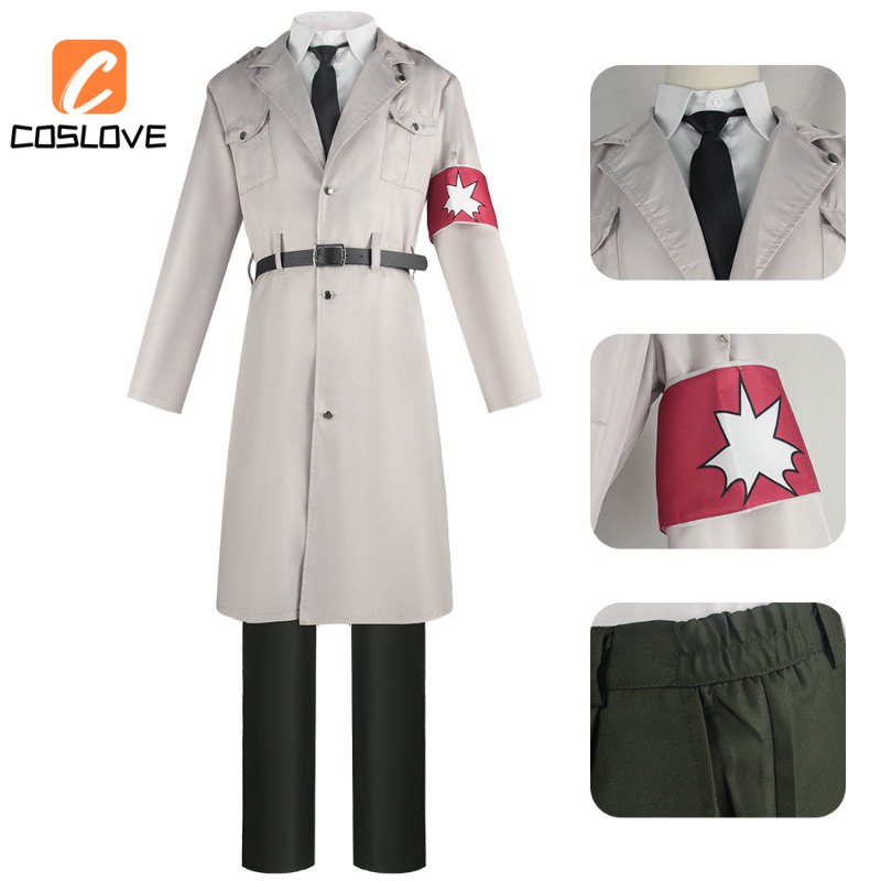 Attack on Titan Season 3 Reiner Braun Cosplay Full Set Costume Suit For ...