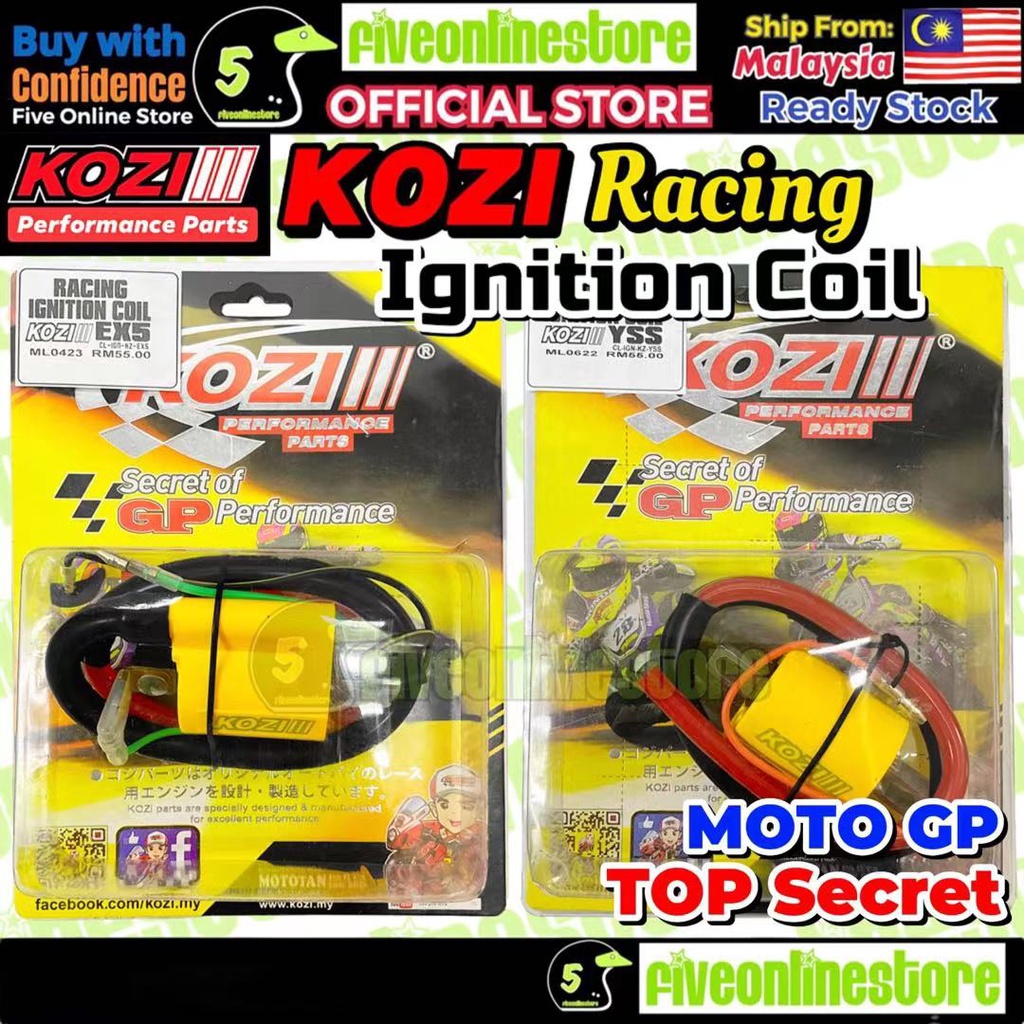KOZI Racing Ignition Plug Coil Universal SYM Honda Yamaha Y15ZR RS150 ...