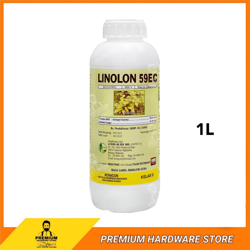 LI NONG Linolon 59EC 1 Liter Triclopyr-butotyl 59% Herbicide Tree ...