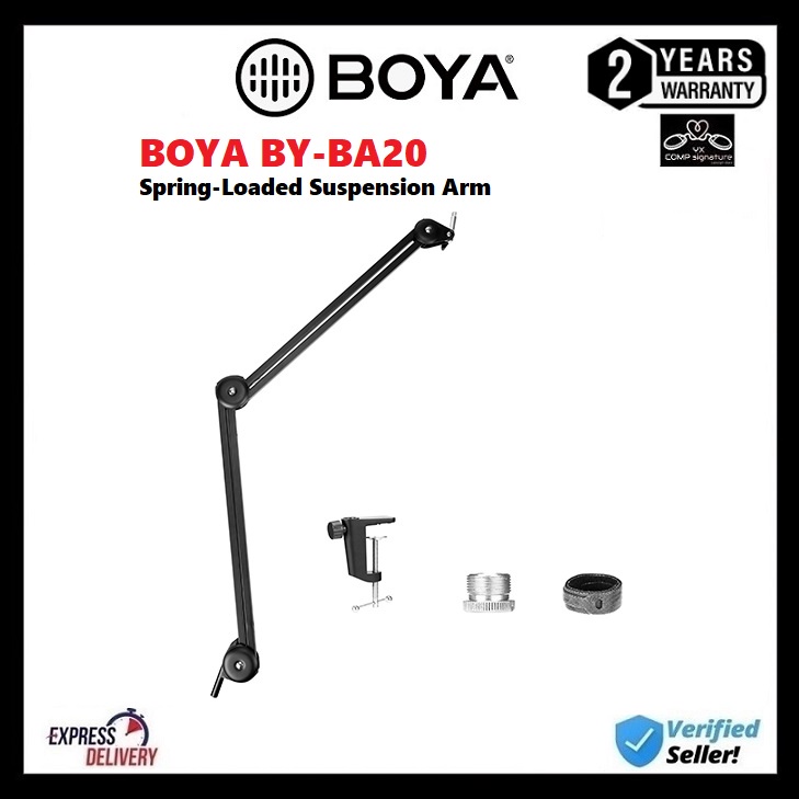 BOYA BY-BA20 Boom Arm Spring-Loaded Microphone Suspension Boom Arm ...