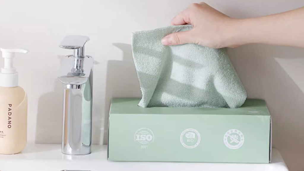 Kitchen Dish Towel Disposable Microfiber Absorbent Lazy Rag Household ...