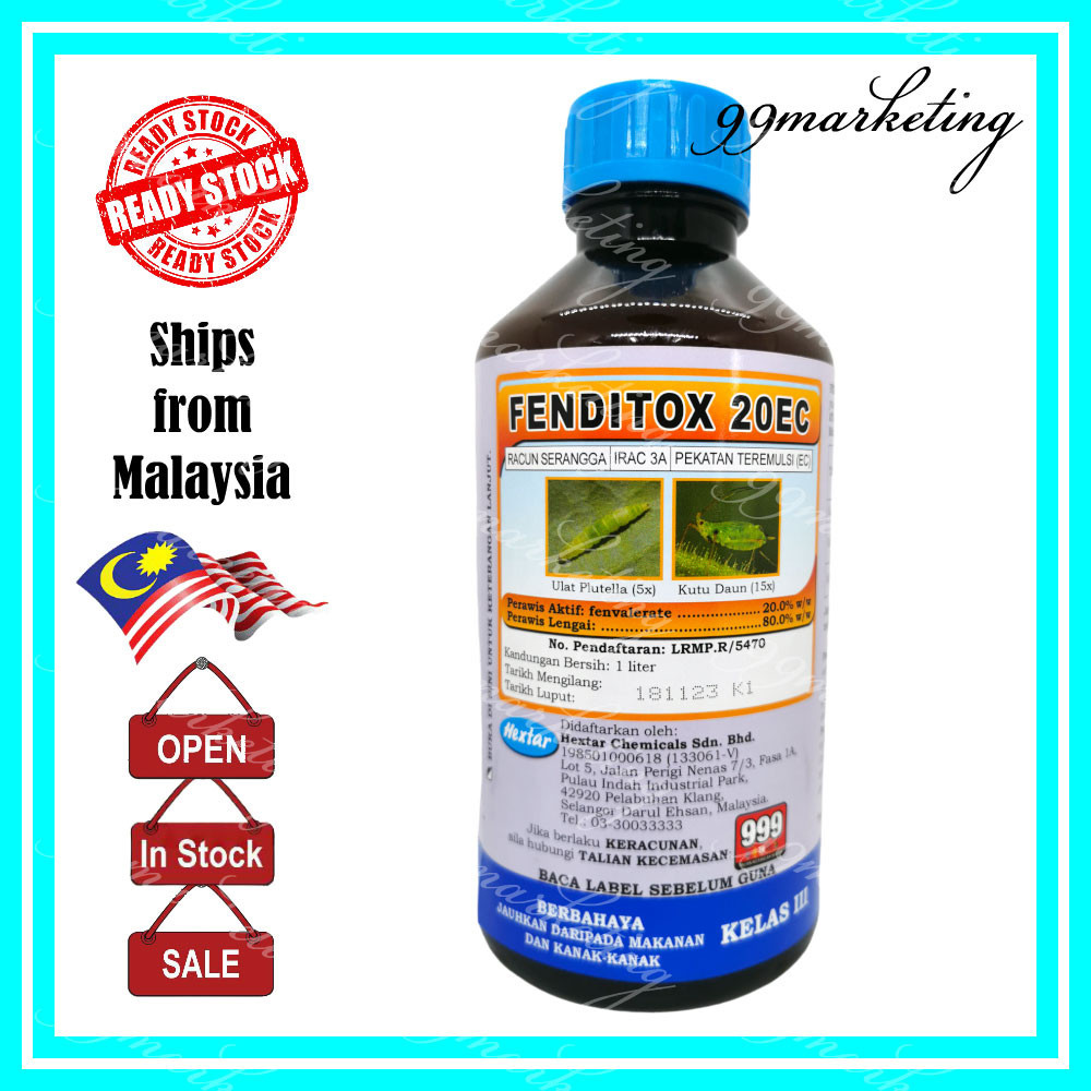 Hextar Fenditox 20EC 1L Insecticide Pesticide Racun Serangga ...