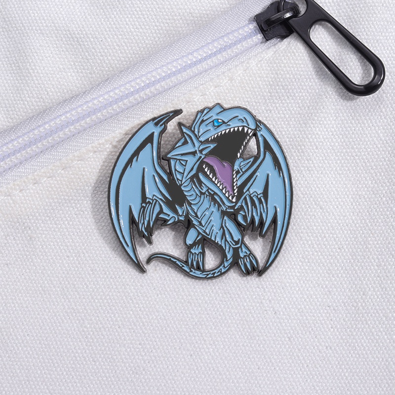 Blue Eyes White Dragon Enamel Pins Brooches Anime Characters Brooch ...