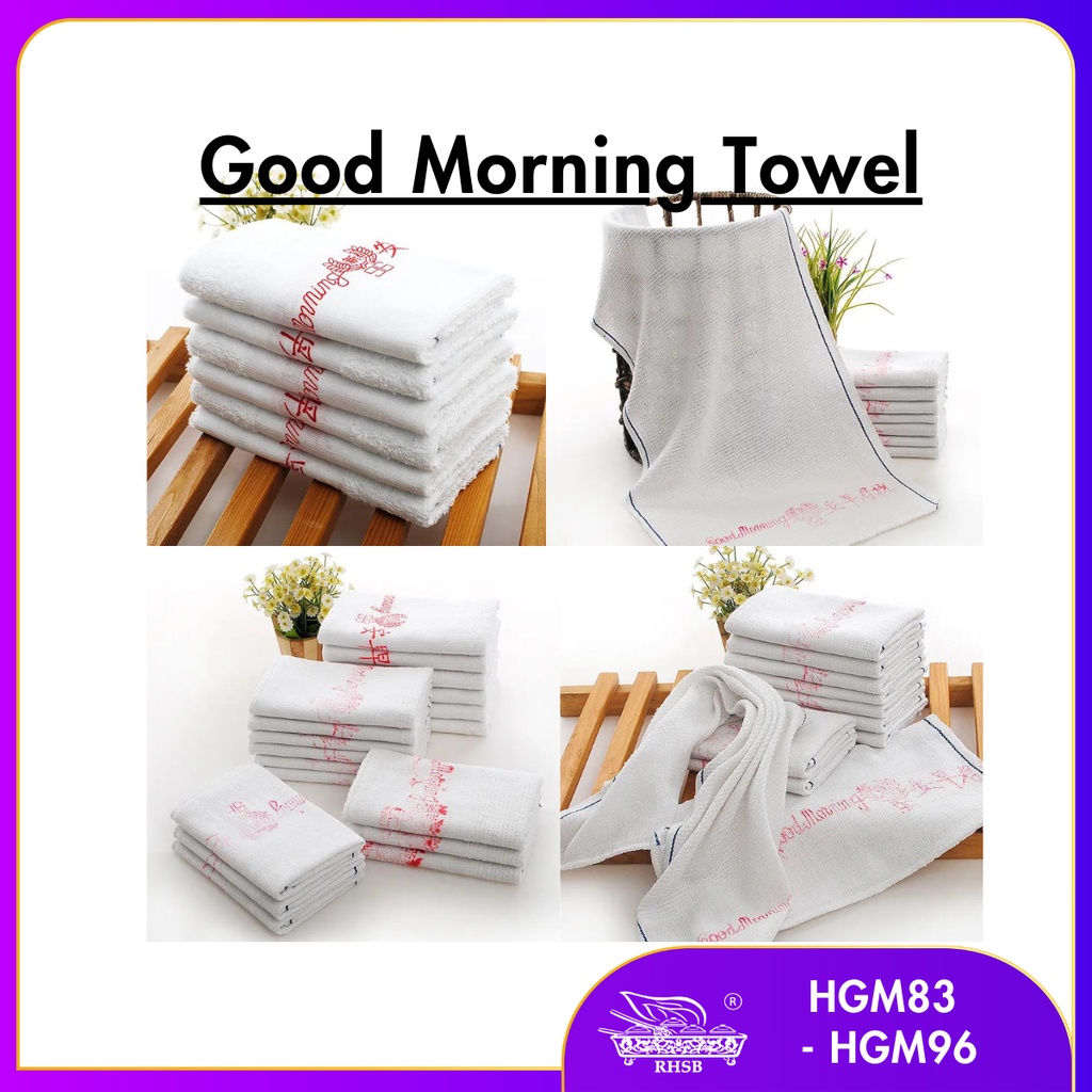 83 / 96 GOOD MORNING TOWEL/ TUALA GOOD MORNING/ TUALA PUTIH/FACE TOWEl ...