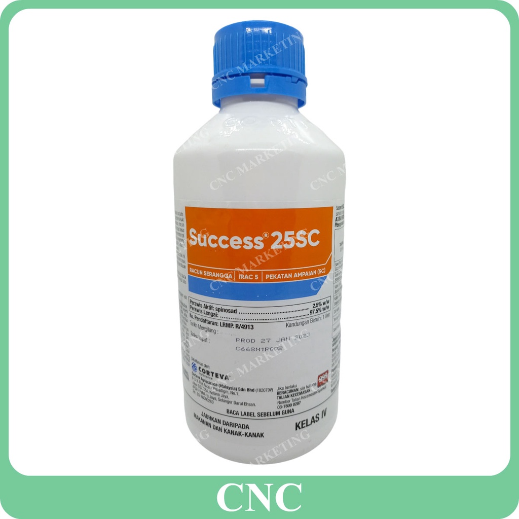 1L Success 25SC Dow Corteva Spinosad 2.5% Racun Serangga Insecticide ...