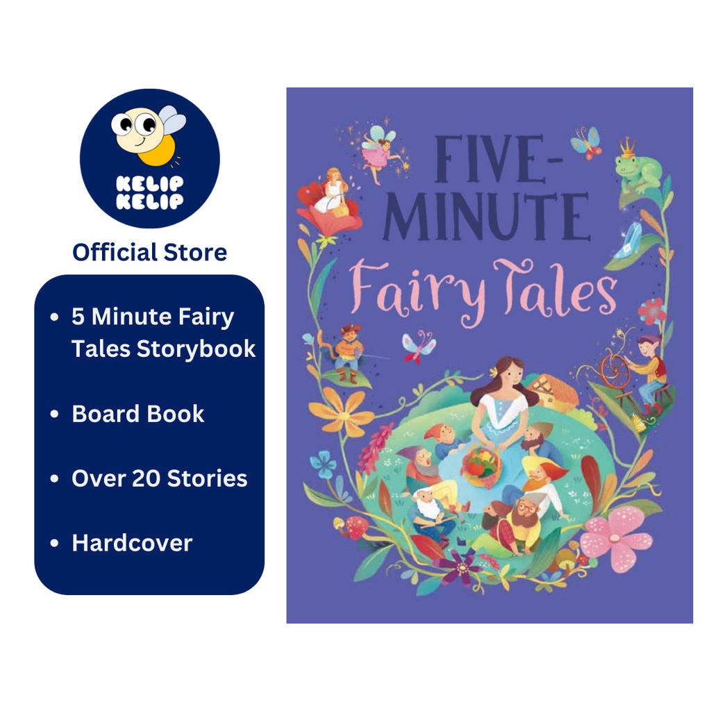 5 Minute Fairy Tales Story Book for Kids To Read (192 Pages) With Over ...