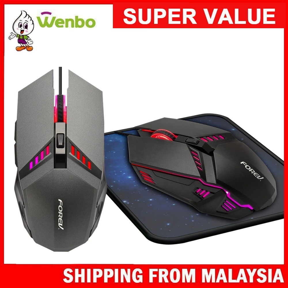 Wenbo Forev [FV-Q3] USB Wired Mouse Computer Laptop Gaming Mouse ...