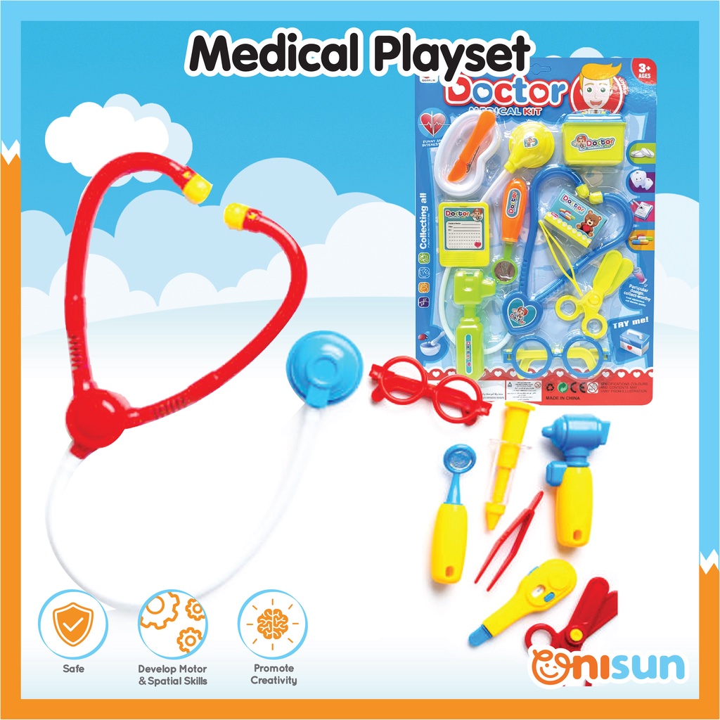 Kids Boy Girl Medical Kit Doctor Medical Tools With Accessories Pretend ...