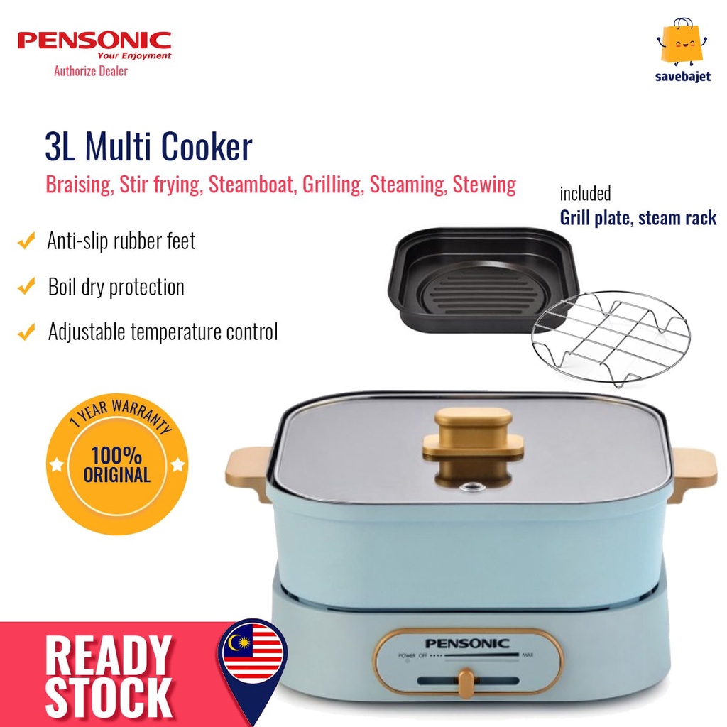 PENSONIC Multi Cooker (3L) PMC-1303GSX | Shopee Malaysia