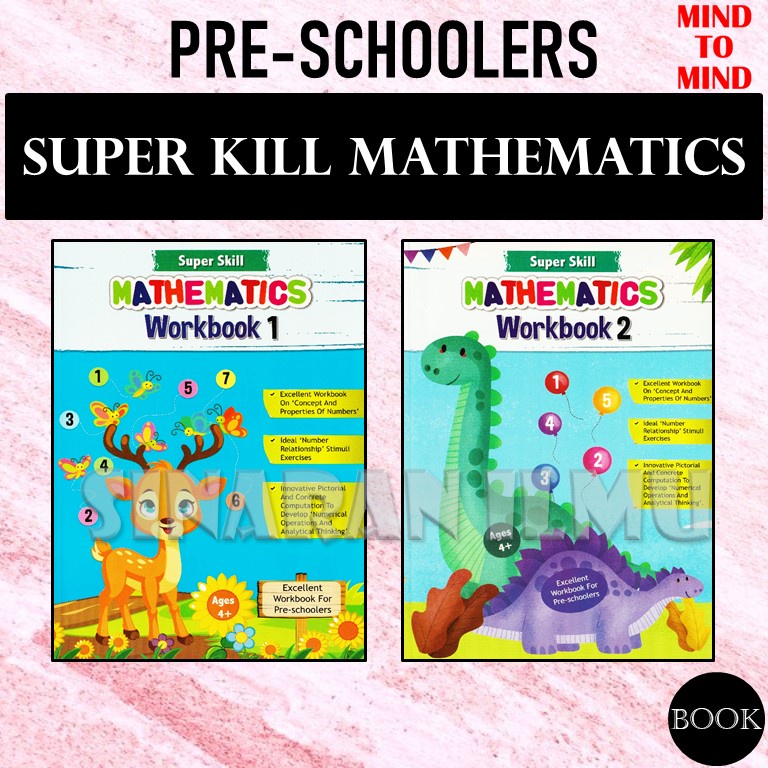 (SI)SUPER KILL MATHEMATICS WORKBOOK 1 & WORKBOOK 2 | PRESCHOOLERS AGES ...