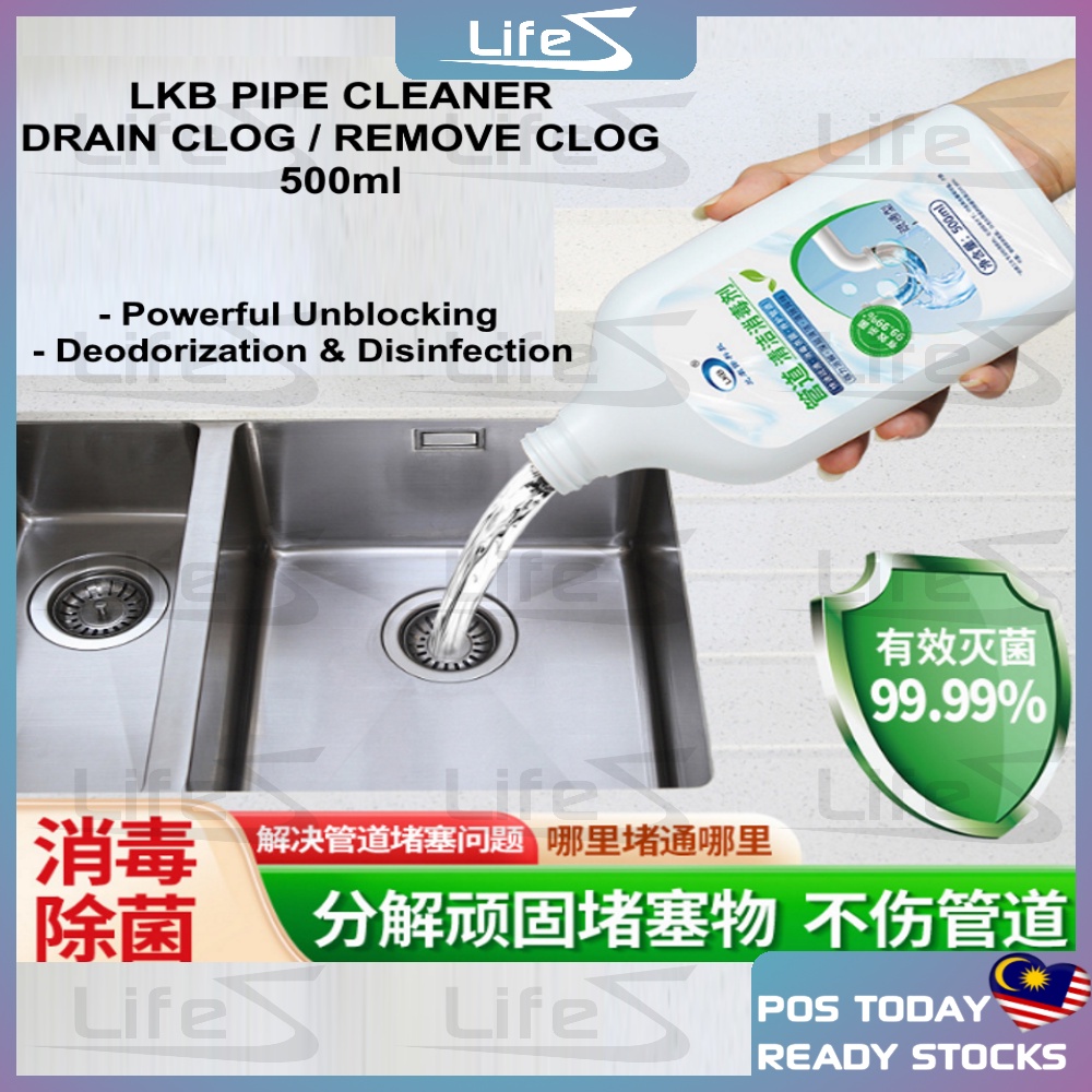 LKB Pipe Cleaner Drain Clog Remove Clog Remover 500ML Sinki Tersumbat ...