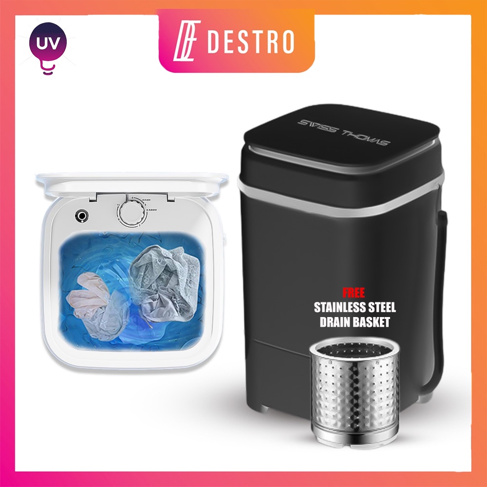 Destro Washing Machine Mesin Basuh Baju 7kg Capacity UV Light ...