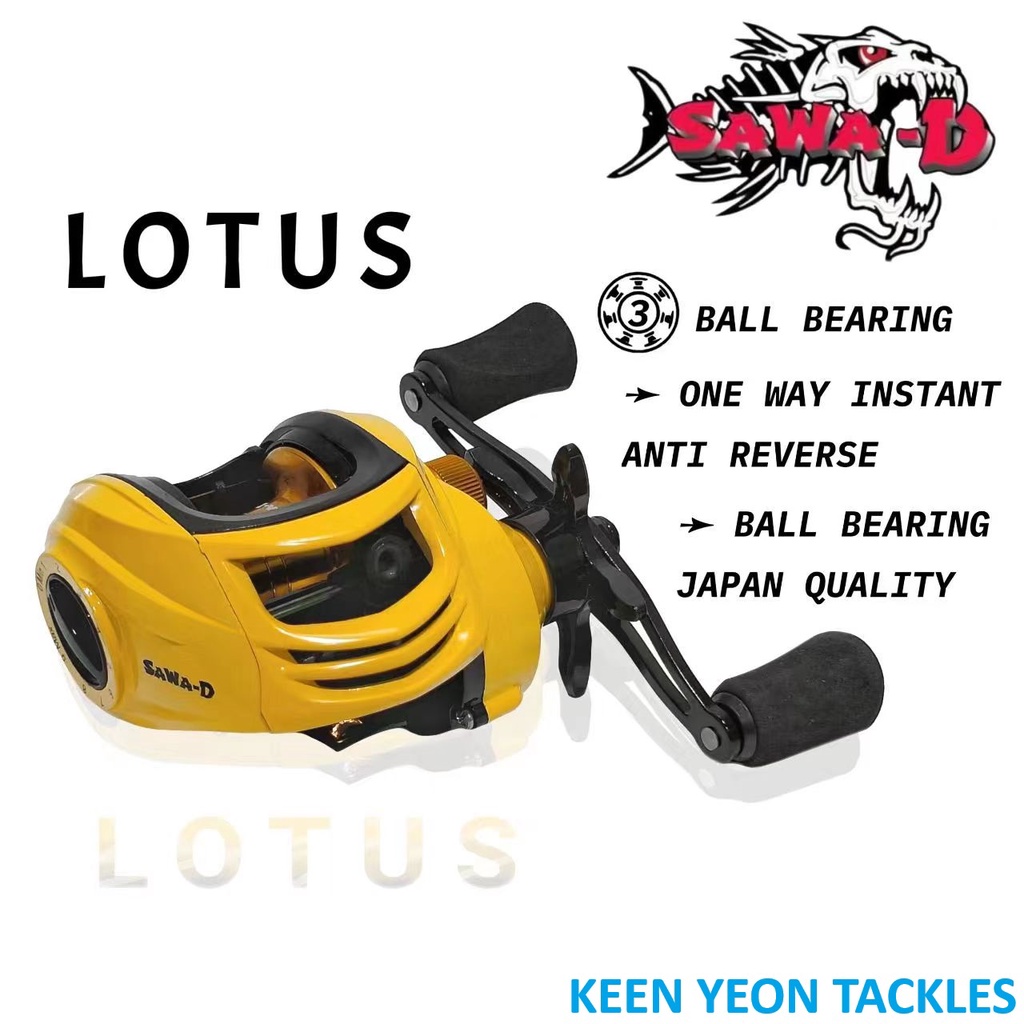 SAWA-D LOTUS BAITCASTING (BC) REEL | Shopee Malaysia