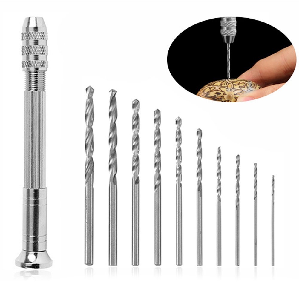 [DRHT]0.3-3.2mm Mini Micro Hand Drill Woodworking Drilling Tools For ...