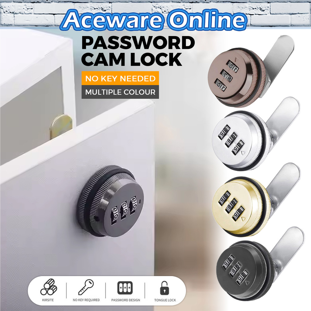 20mm 30mm 3 Digit Combination Cam Lock Keyless Password Locker Mailbox ...