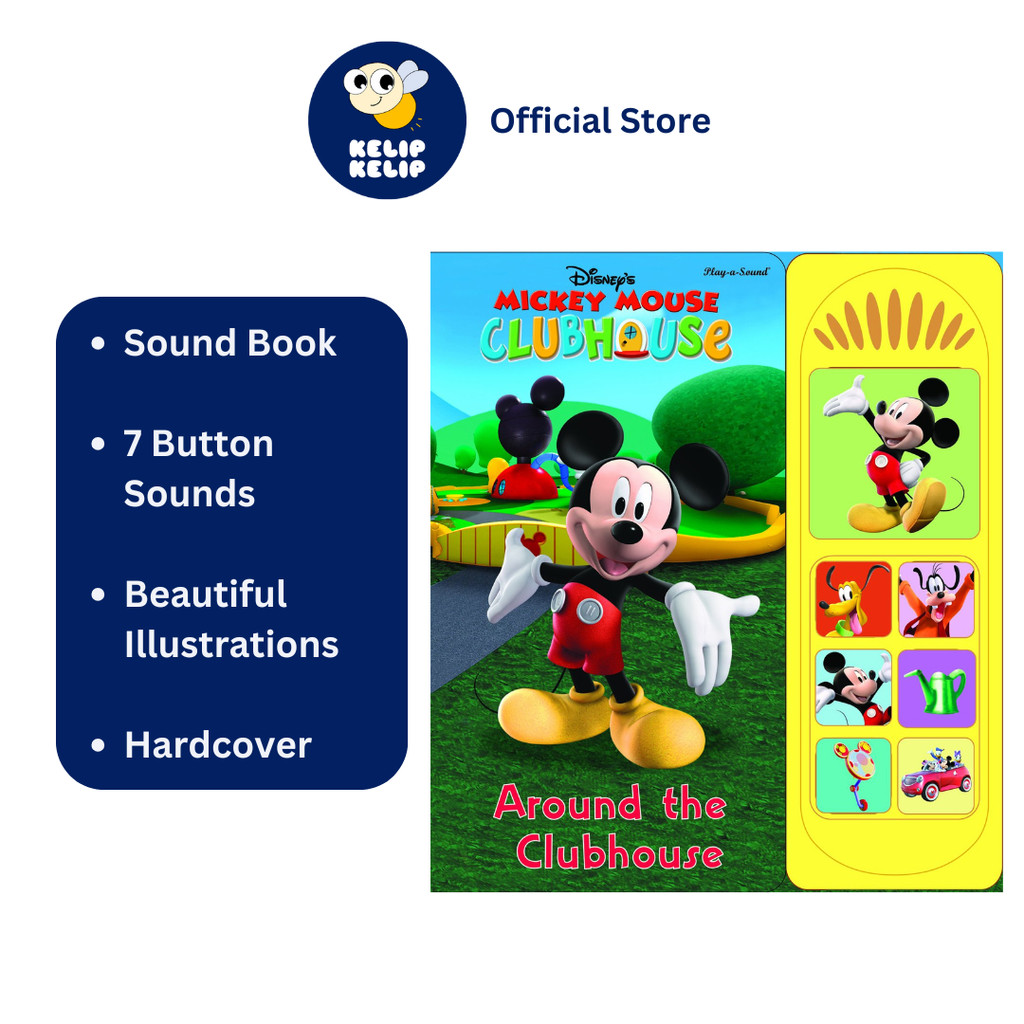 Disney Junior Mickey Mouse Around The Clubhouse Sound Book For Kids ...