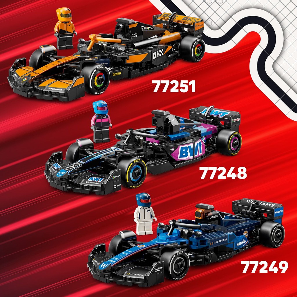 LEGO 77244 Speed Champions Mercedes-AMG F1 W15 Race Car Building Toy ...
