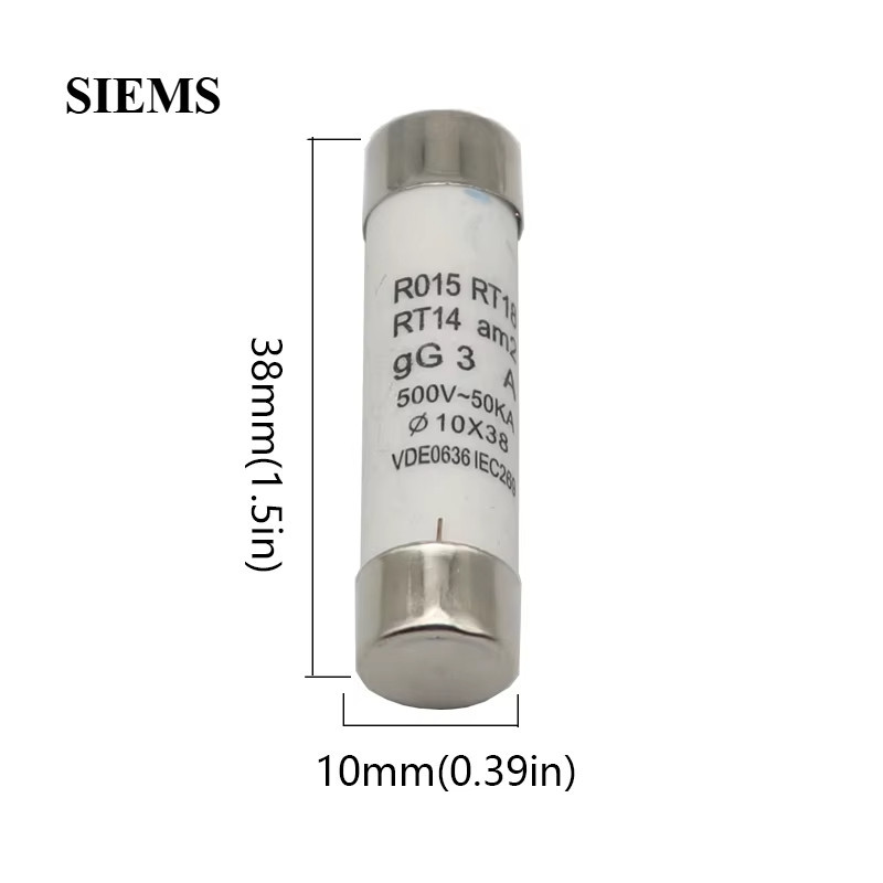 5Pcs RO15 Ceramic Fuse 10X38MM Fuse 500V 2A 3A 4A 5A 6A 8A 10A 16A 20A ...