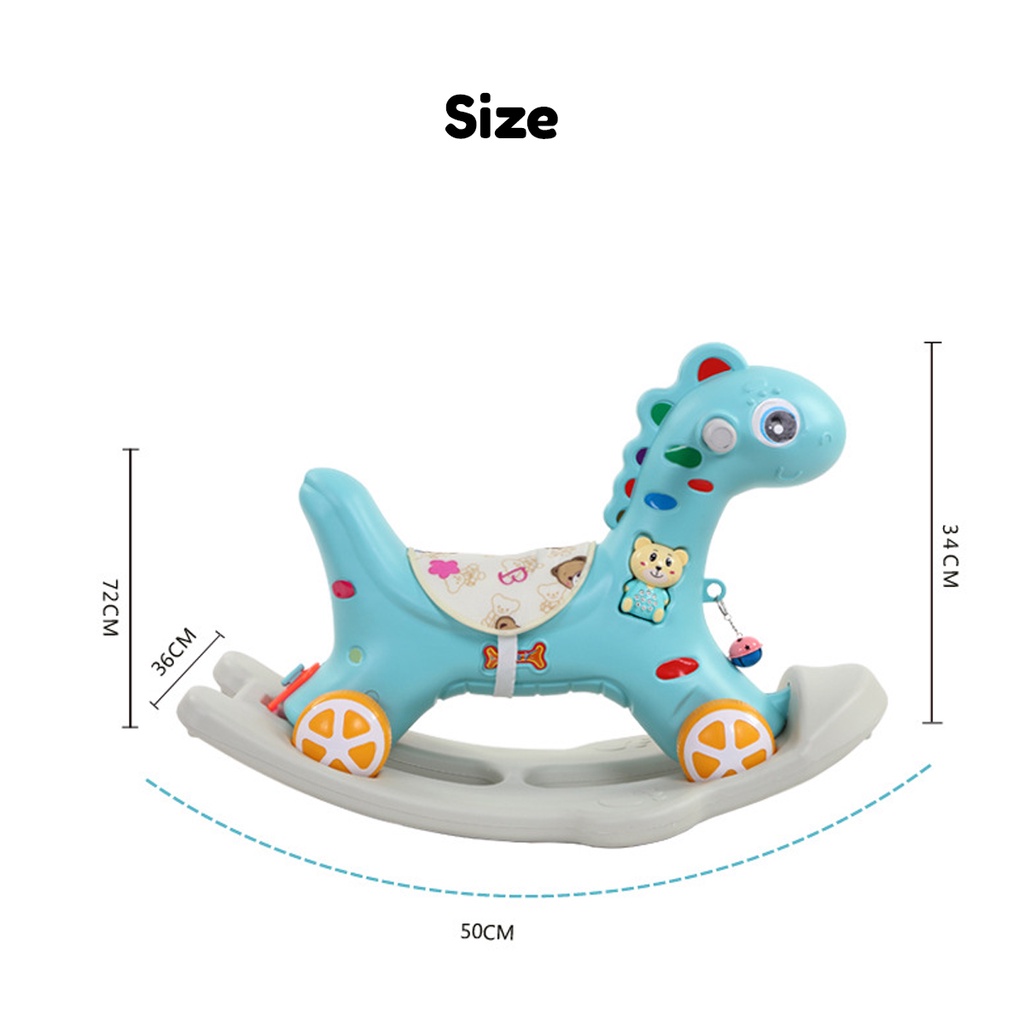 Realeos Rocking Horse Kuda Goyang 2 In 1 Push Car Mainan Budak Kids ...