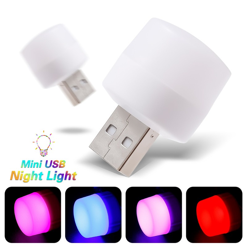 USB Night Light Mini LED Night Light USB Plug Lamp Power Bank Charging USB Book Lights Small ...