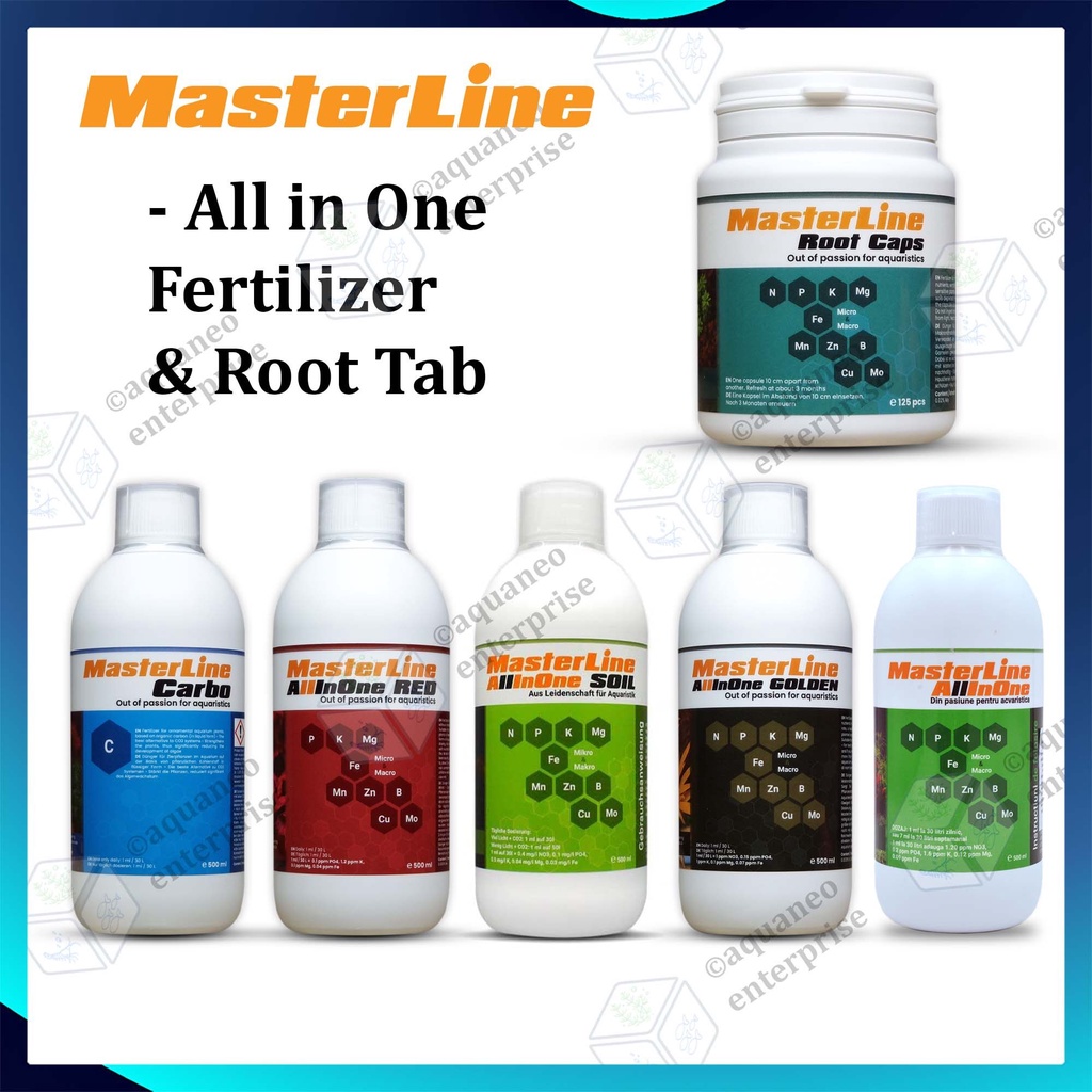 Masterline All in One Fertilizer Root Caps Carbo | root tabs aquarium plant fertilizer baja ...
