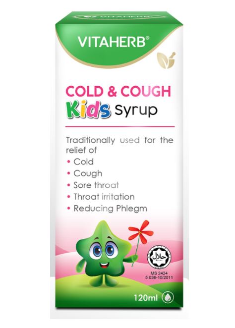 VITAHERB COLD AND COUGH SYRUP KIDS 120ML EXP 2026/02 | Shopee Malaysia