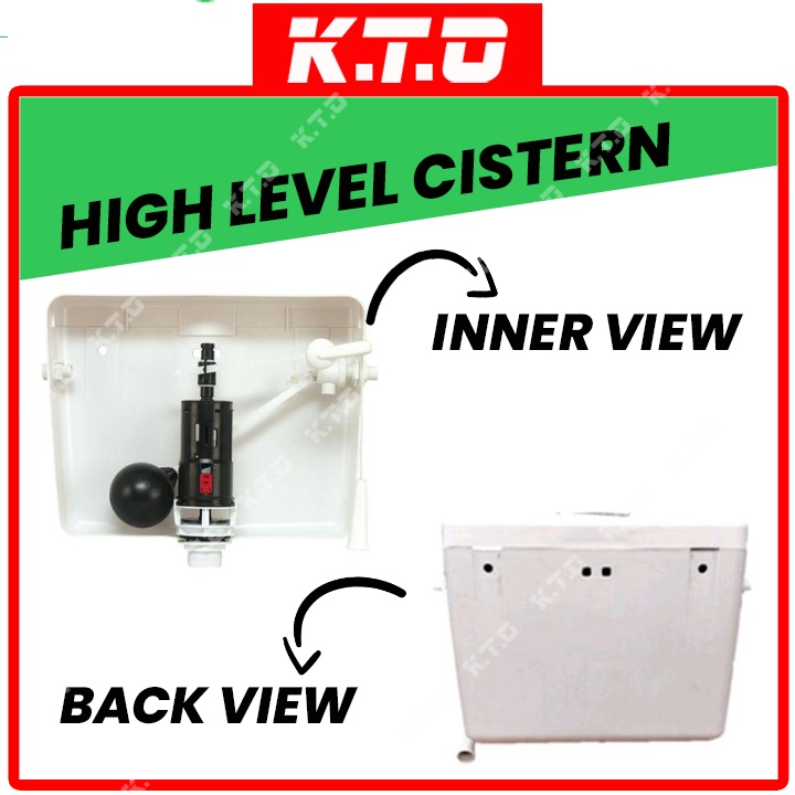 Vinyl Eco Plastic Toilet Water Tank Cistern Low High Level Tank Flush ...