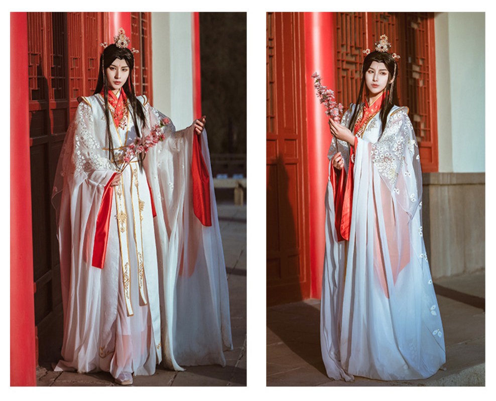 Tian Guan Ci Fu Xielian Cosplay Full Set Costume Hanfu Suit For Adult ...