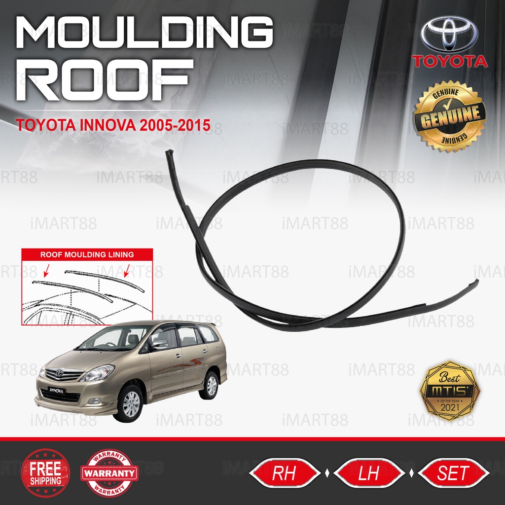 MTIS / ORIGINAL TOYOTA INNOVA 2005-2015 ROOF MOULDING LINING RUBBER ...