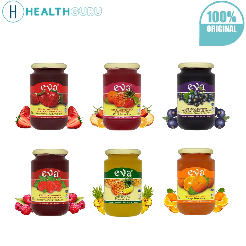 HealthGuru Eva Mixed Fruit Jam Strawberry Orange Pineapple Raspberry ...