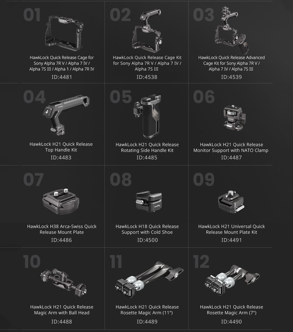 SmallRig HawkLock H21 Quick Release Magic Arm with Ball Head 4488 ...