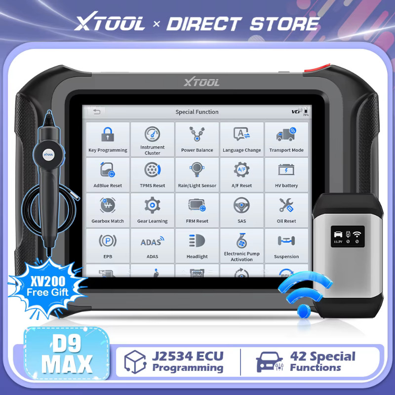 XTOOL D9 MAX Bluetooth Diagnostic Tools With J2534 ECU Programming For ...