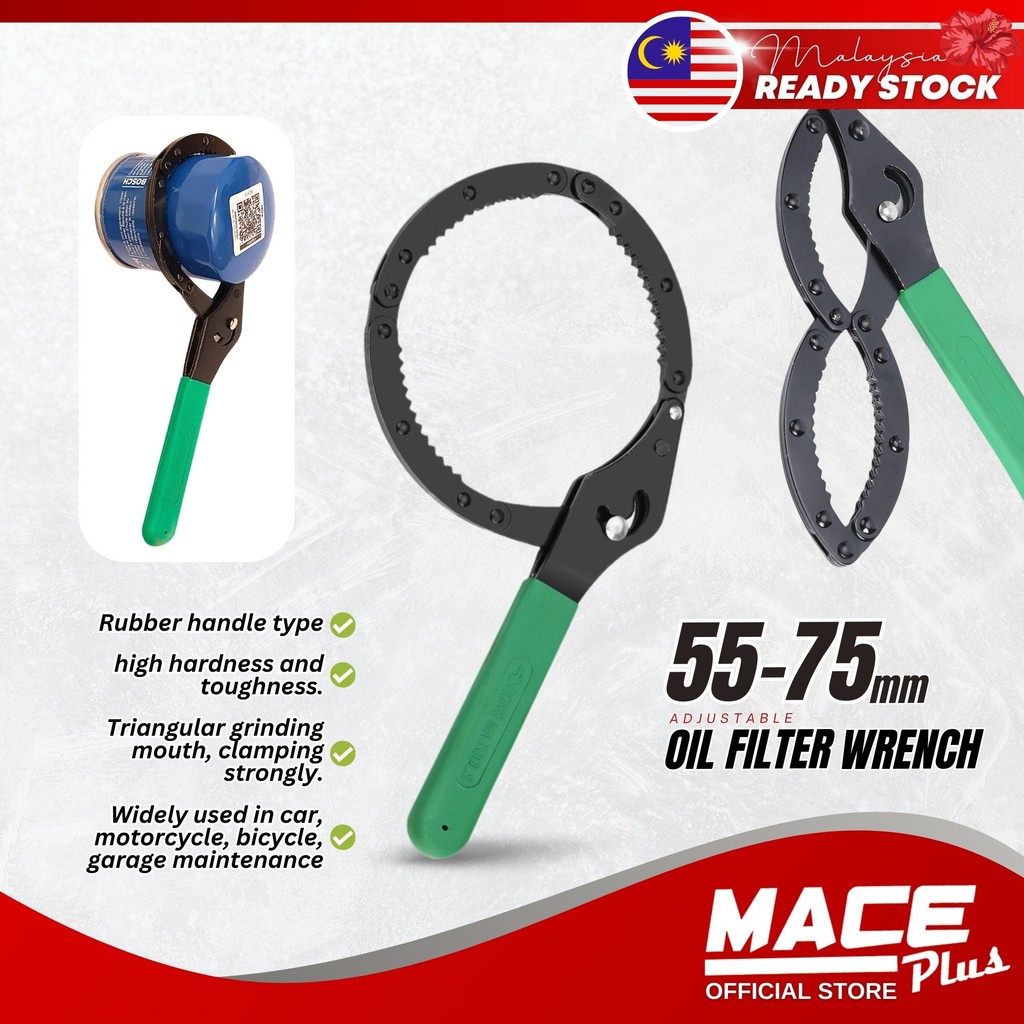 Adjustable Oil Filter 55-75MM Handcuff for Removing Engine Filters Oil ...